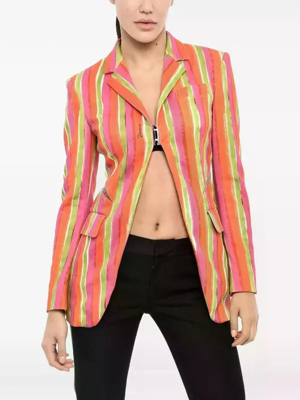 Dsquared2 Striped Cut-out Blazer