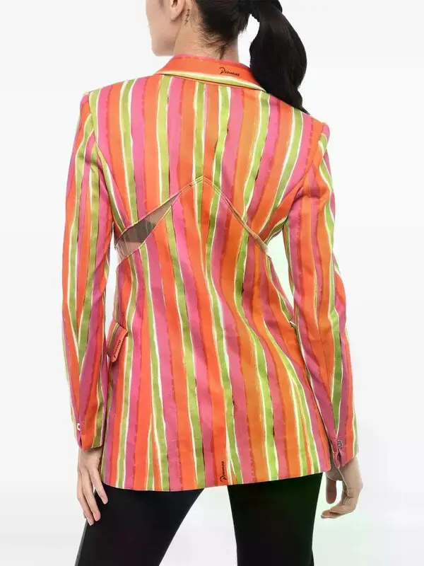 Dsquared2 Striped Cut-out Blazer
