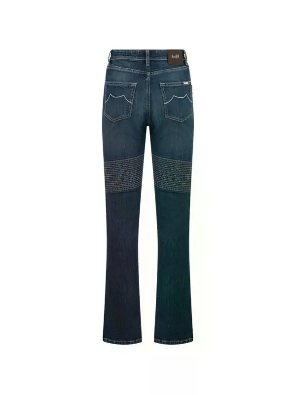 MOORER Biker-style Five-pocket Jeans