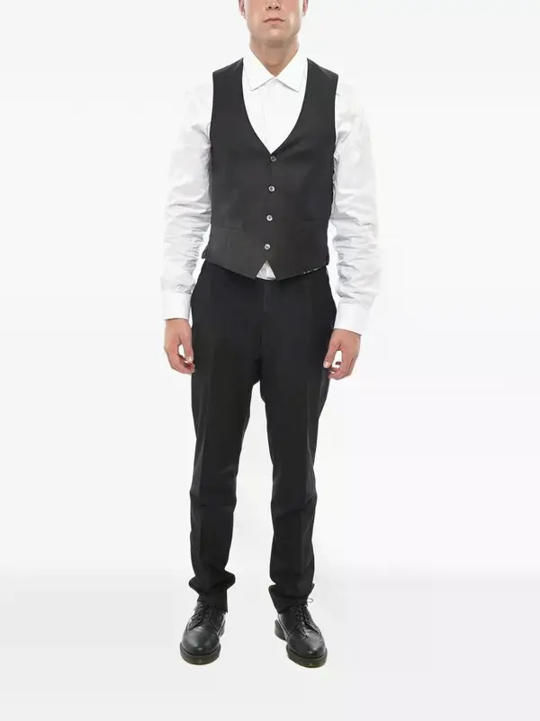 Corneliani Single-breasted Martingale Waistcoat