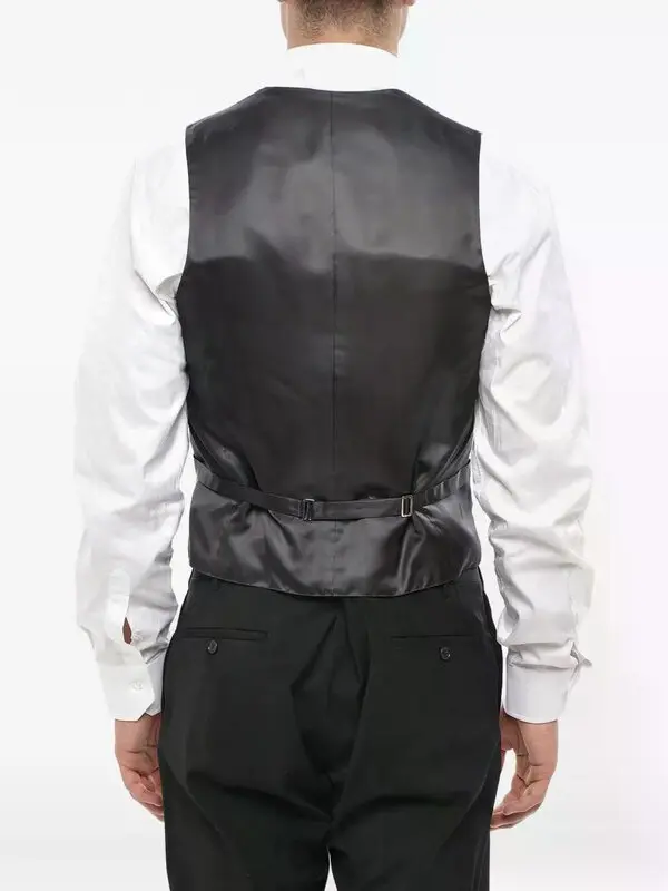 Corneliani Single-breasted Martingale Waistcoat