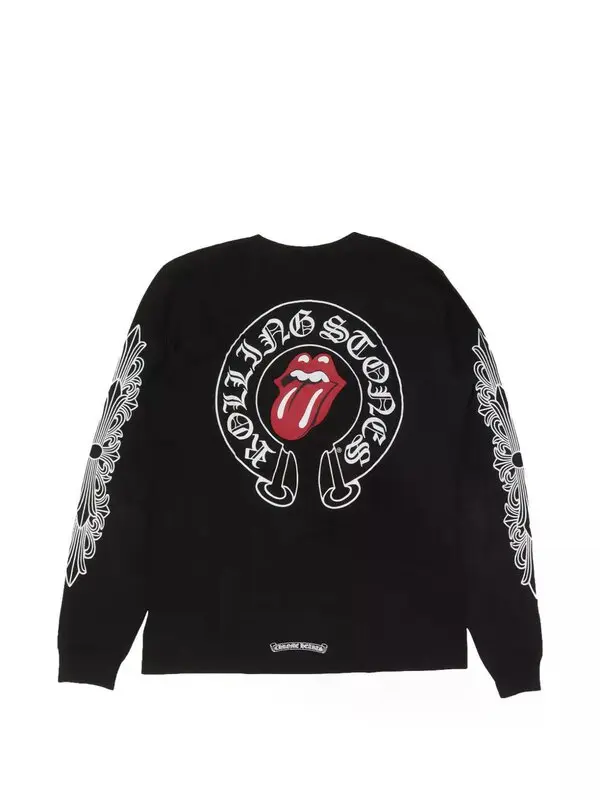 Chrome Hearts X Rolling Stones Graphic Long Sleeve Sweatshirt