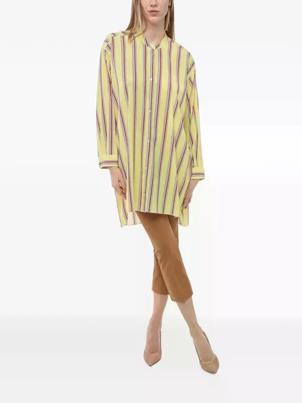 MR.MRS SHIRT Asymmetric Striped Blouse