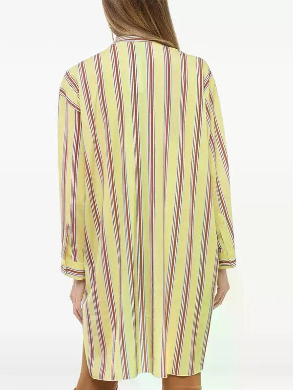 MR.MRS SHIRT Asymmetric Striped Blouse