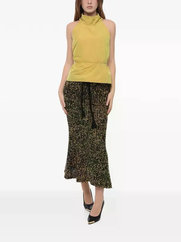 COGO Halter-neck Top - Yellow