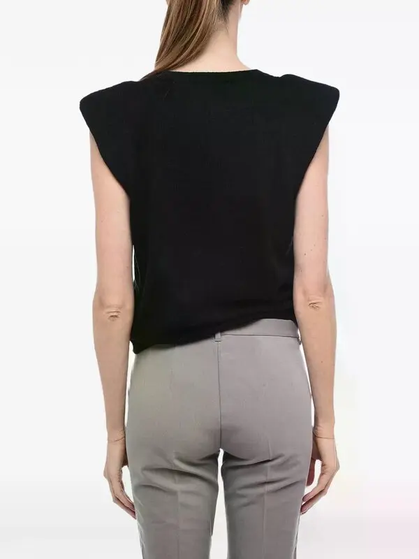 Federica Tosi Padded Shoulder Sleeveless Sweater