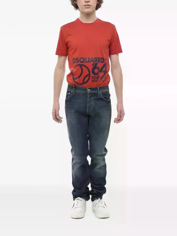 Corneliani Contrasting Stitch Five-pocket Regular-fit Denim Jeans