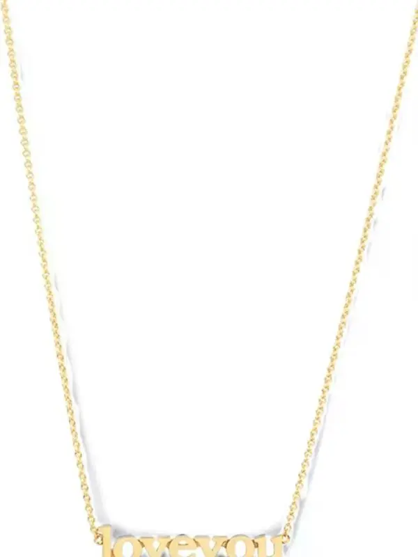 JENNIFER MEYER Love You Necklace - Gold
