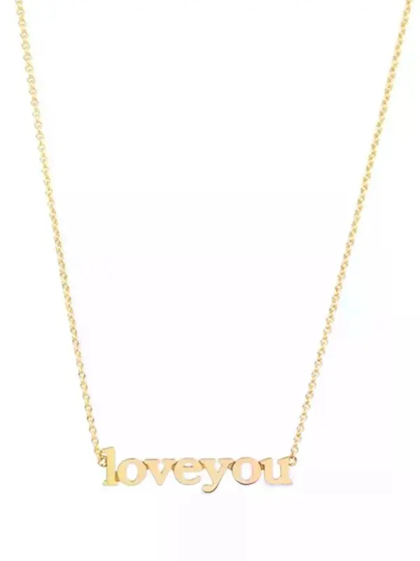 JENNIFER MEYER Love You" Necklace In 18k Yellow - Gold