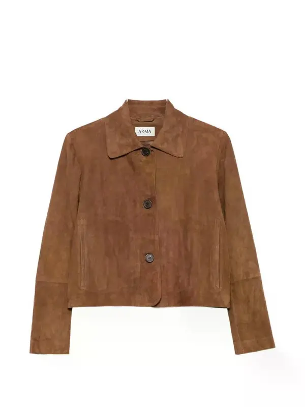 ARMA Suede Button-front Jacket