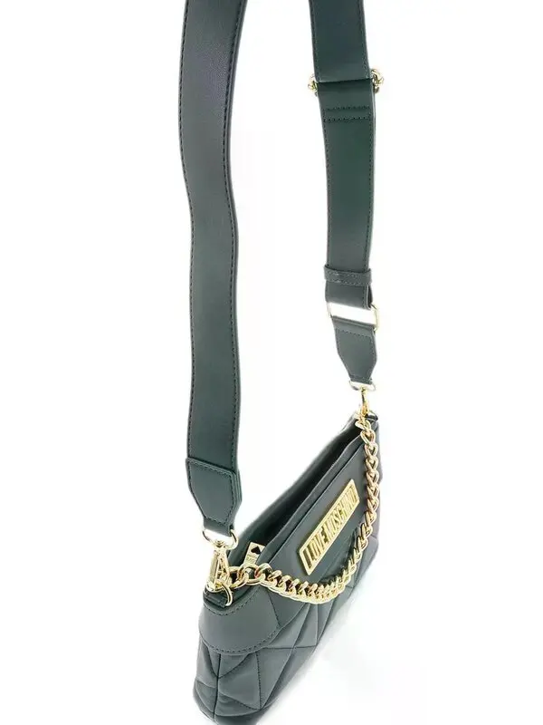 Moschino Quilted Crossbody Bag With Gold-tone Hardware