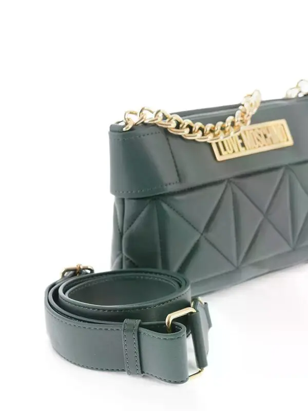 Moschino Quilted Crossbody Bag With Gold-tone Hardware