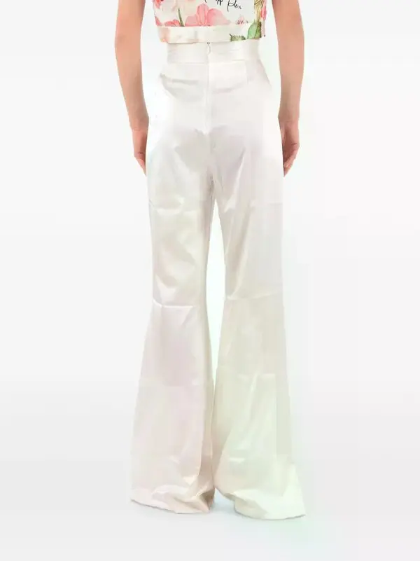 Philipp Plein Embellished Buckle Palazzo Pants