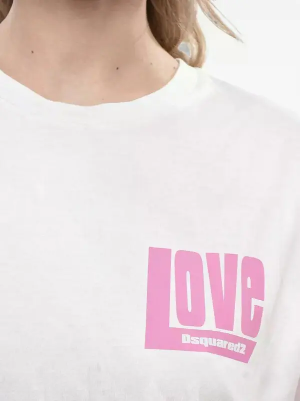 Dsquared2 Logo Print Cotton T-shirt