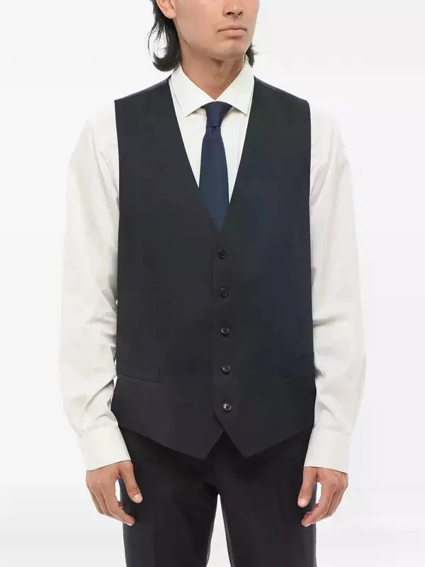 Corneliani Leader Buttoned Waistcoat - Blue