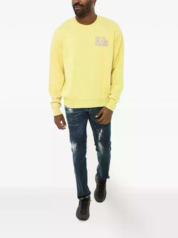 Dsquared2 Logo-embroidered Crew-neck Sweater
