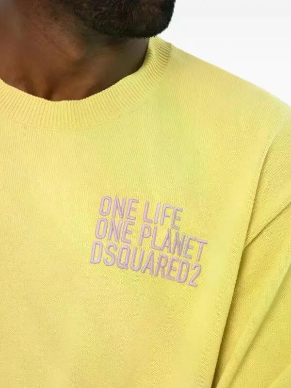 Dsquared2 Logo-embroidered Crew-neck Sweater