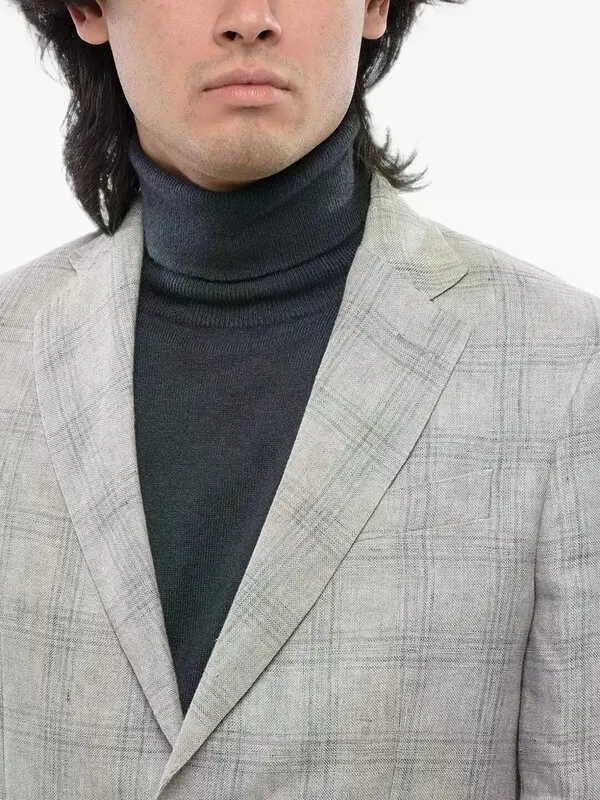 Corneliani Check-pattern Single-breasted Blazer