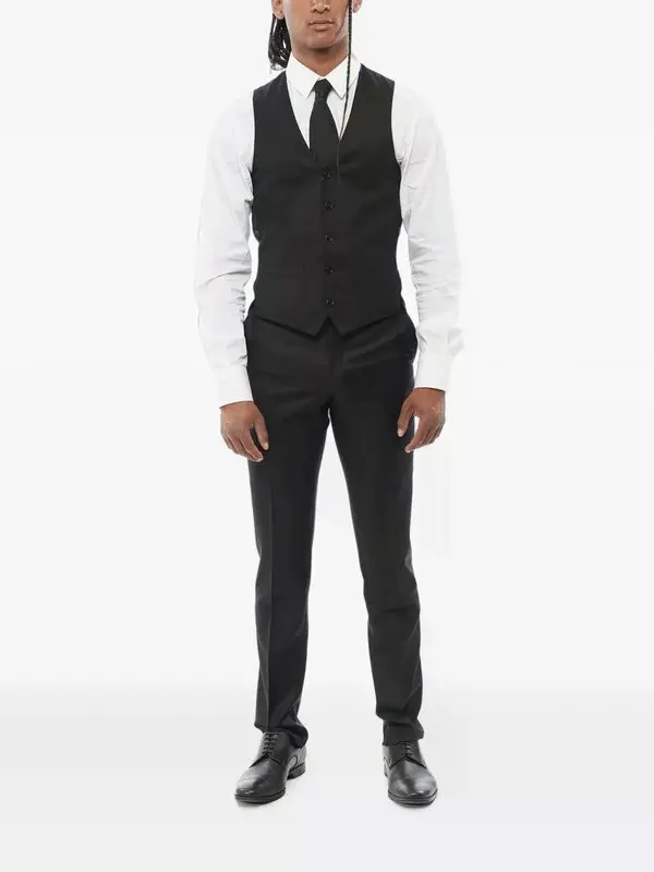 Corneliani Button-down Wool Waistcoat