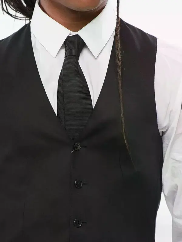 Corneliani Wool V-neck Waistcoat