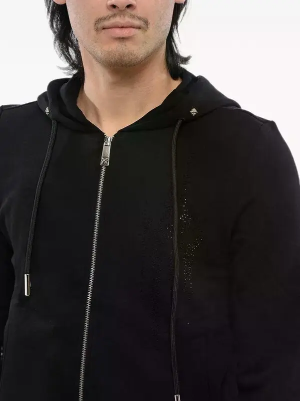 John Richmond Embellished Zip-up Hoodie