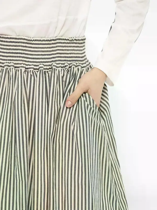 Woolrich Striped Midi Skirt