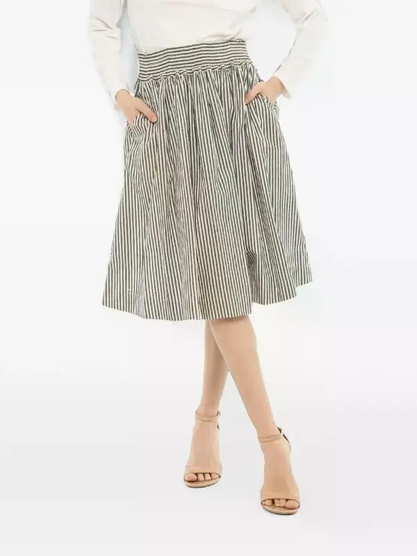Woolrich Striped Midi Skirt - Neutrals