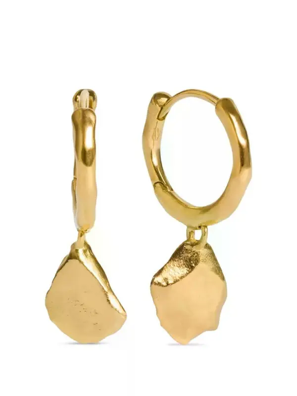 Monica Vinader Fragments Asymmetric Huggie Earrings - Gold