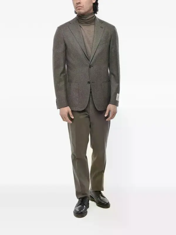 Corneliani Single-breasted Patch-pockets Blazer - Grey