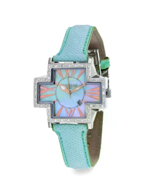 Locman Italy Plus Diamond 35mm Watch - Blue