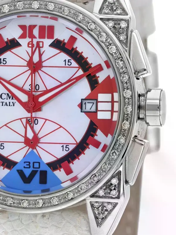 Locman Cavallo Pazzo 38mm Watch With Diamond Embellished Bezel