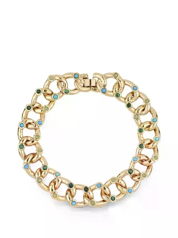 Gas Bijoux Mitsi Cabochon-embellished Necklace - Gold