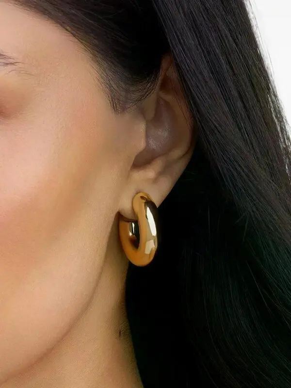JENNIFER FISHER Micro Jamma Huggie Earrings - Gold