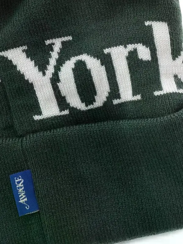 AWAKE NY Jacquard Logo Beanie Hat
