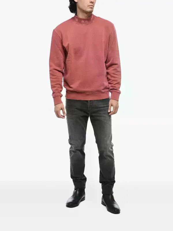 DIESEL® Mock-neck Sweatshirt - Red