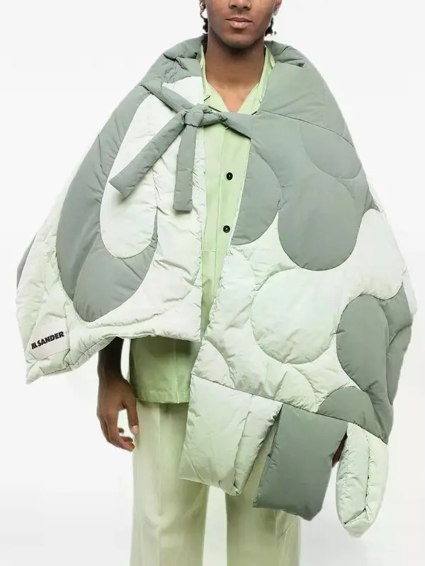 JIL SANDER Logo-patsh Padded Stole