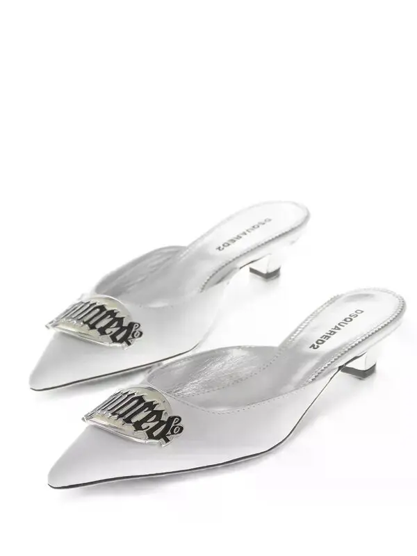 Dsquared2 Logo-plaque Pointed-toe Mules