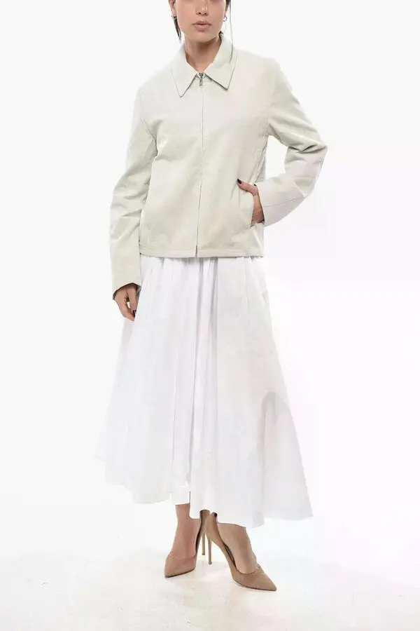 POST ARCHIVE FACTION Velour-effect Shirt Jacket