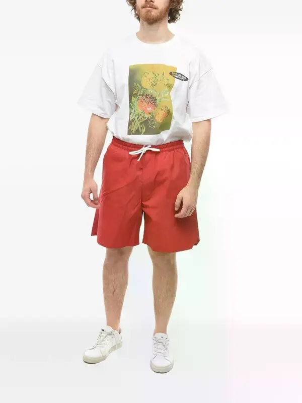 J.PRESS Drawstring Cotton Shorts