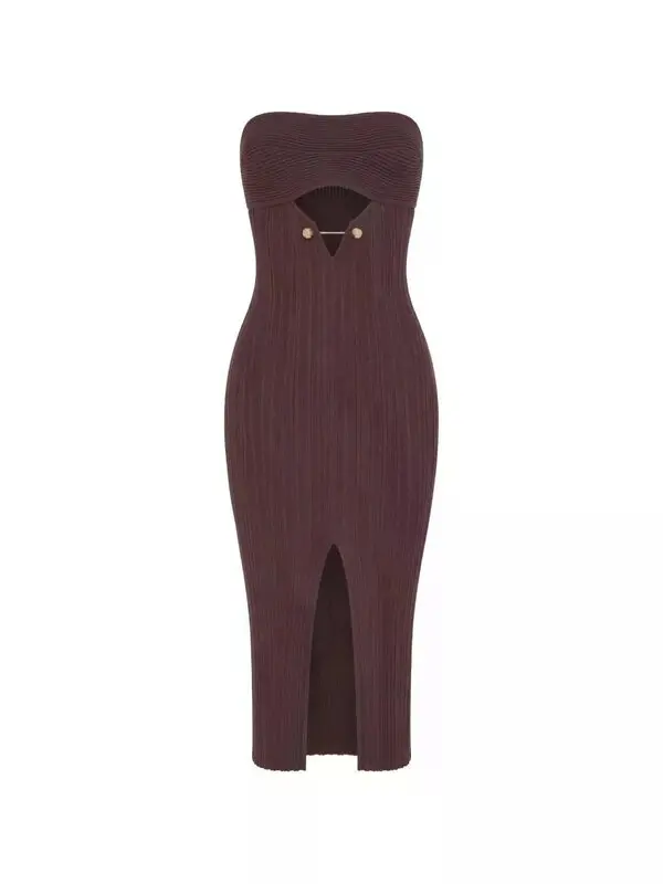 Cult Gaia Christy Cut-out Midi Dress - Brown