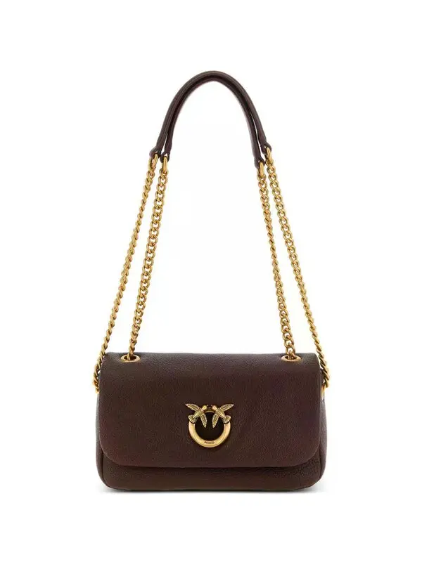 Pinko Love Birds Shoulder Bag - Brown