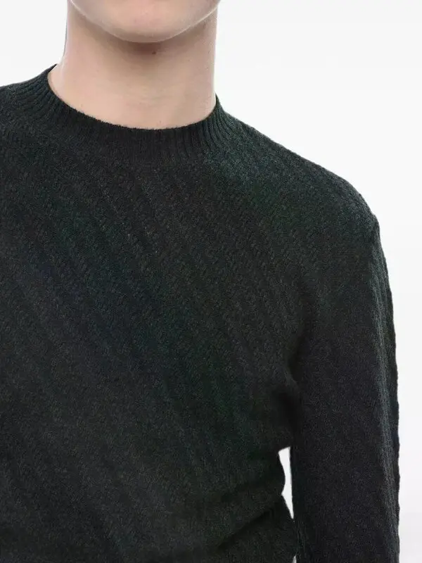 PAOLO PECORA Textured-knit Wool Sweater