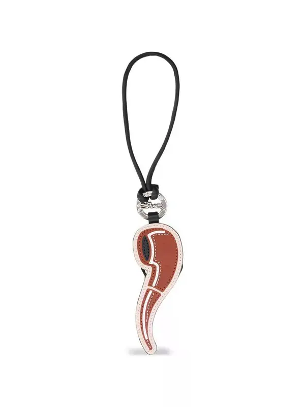 Longchamp Longcharm Pipe Keyring - Brown