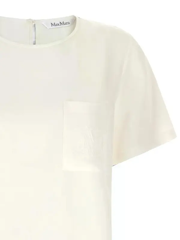 Max Mara Embroidered Silk Blouse