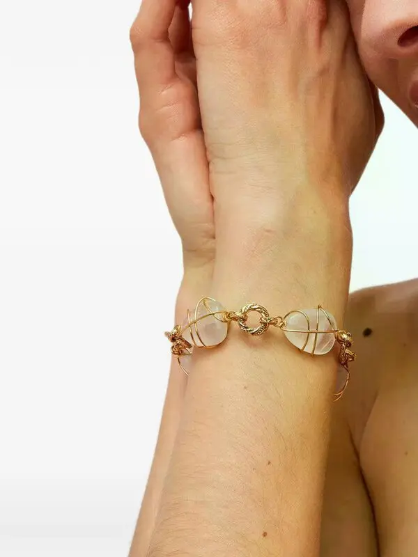 Gas Bijoux Rock Crystal Wire-wrapped Bracelet