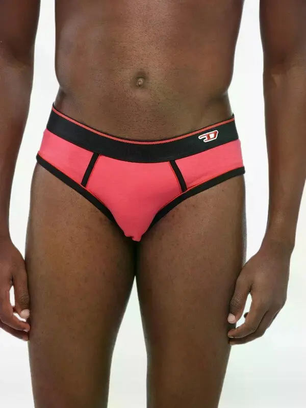 DIESEL® Logo-patch Elasticated Briefs - Pink