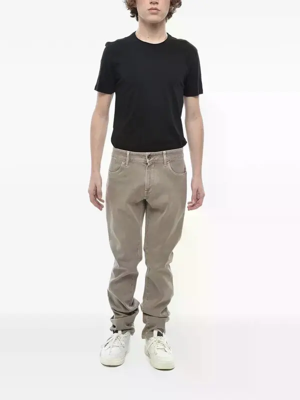 Corneliani Logo-patch Straight Jeans