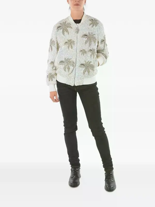 Philipp Plein Sequin-embellished Bomber Jacket