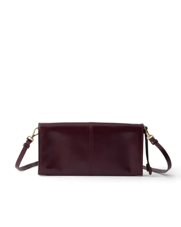 Prada Leather Wallet With Shoulder Strap