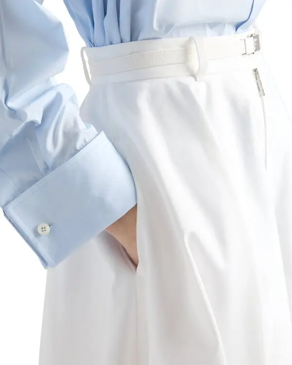 Prada Chino Midi-skirt With Zipper